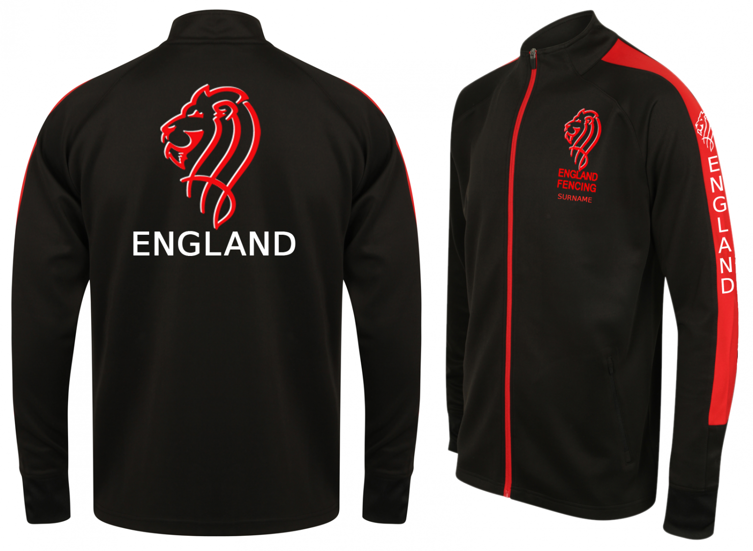 England Fencing Tracksuit Jacket with Logo Prints from topkit.co